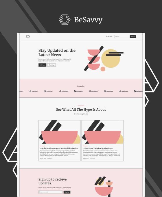 BeSavvy - Blog HTML5 Responsive Website Template